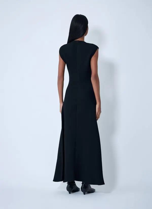 Sportmax V-neck Sleeveless Structured Dress