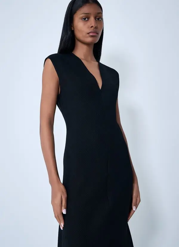 Sportmax V-neck Sleeveless Structured Dress