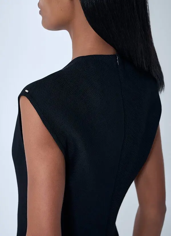 Sportmax V-neck Sleeveless Structured Dress