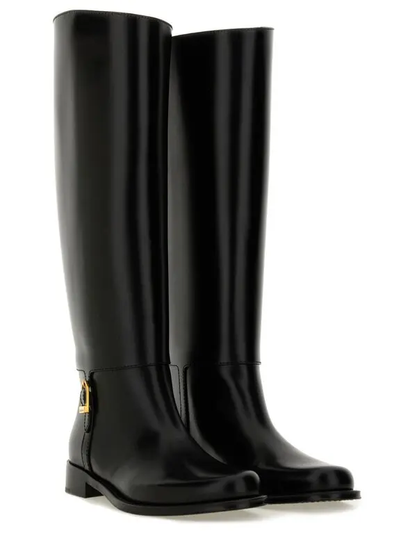 Saint Laurent Knee High Boots - Black