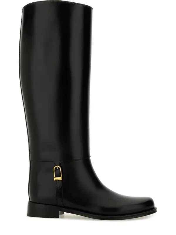 Saint Laurent Knee High Boots - Black