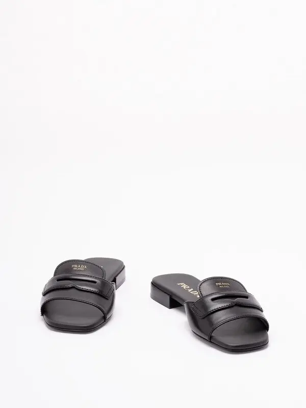 Prada Leather Slides