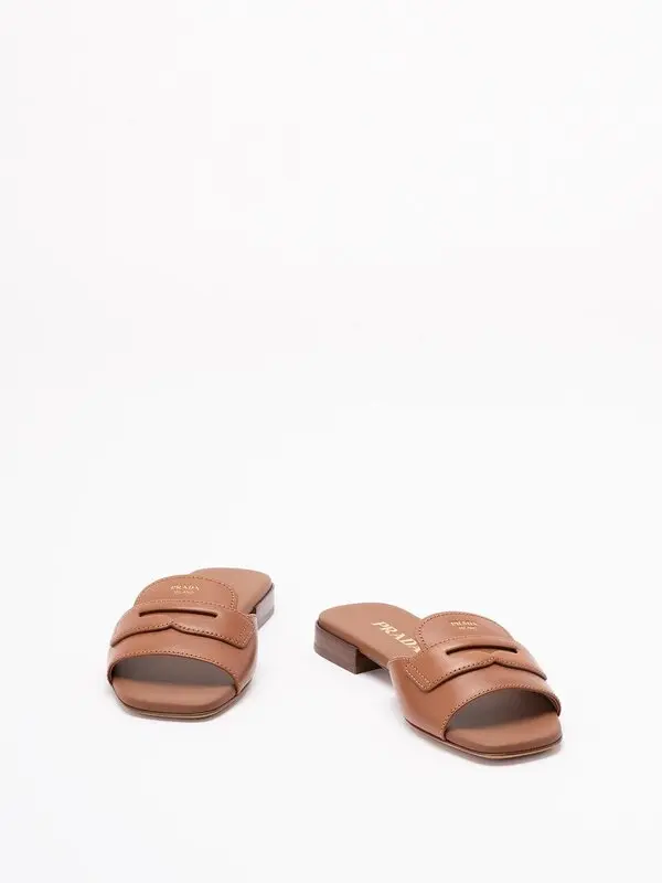 Prada Leather Slides