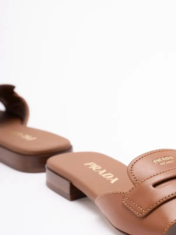 Prada Leather Slides