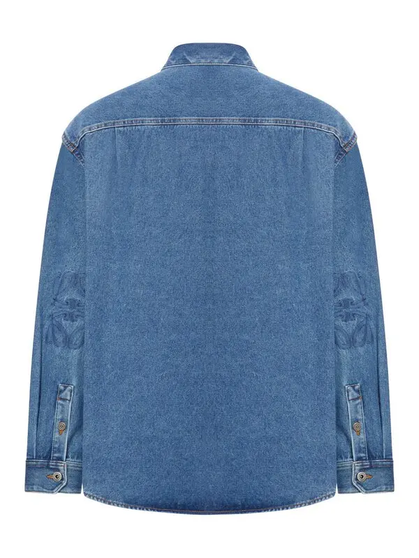 Loewe Denim Anagram Overshirt - Multicolor