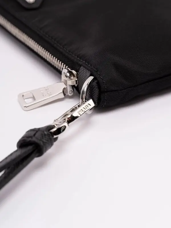 Prada Re-nylon And Saffiano Leather Pouch - Multicolor