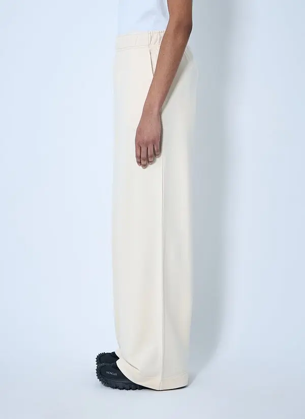 Moncler Cotton Track Pants - Cream