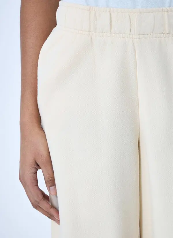 Moncler Cotton Track Pants - Cream