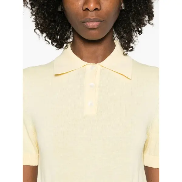 A.p.c. Cotton Polo Shirt With Button Placket