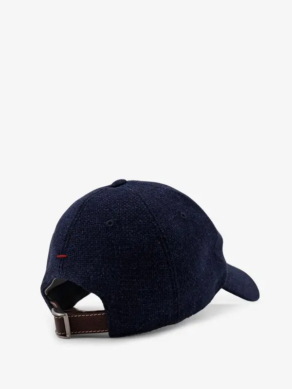 Brunello Cucinelli Silk, Linen And Wool Baseball Cap - Multicolor
