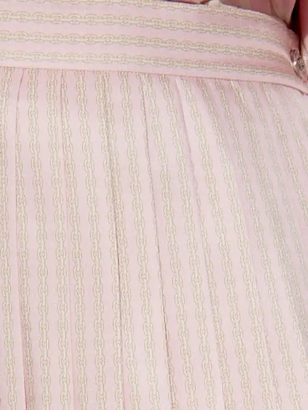 Versace Pleated Skirt With Chain Print
