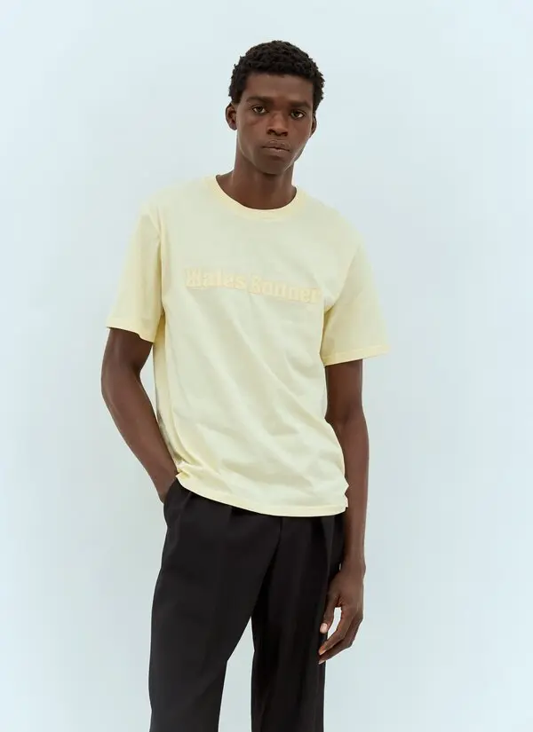 WALES BONNER Logo Embroidery T-shirt