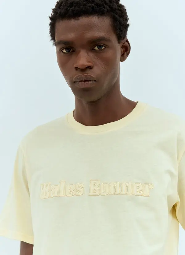 WALES BONNER Logo Embroidery T-shirt
