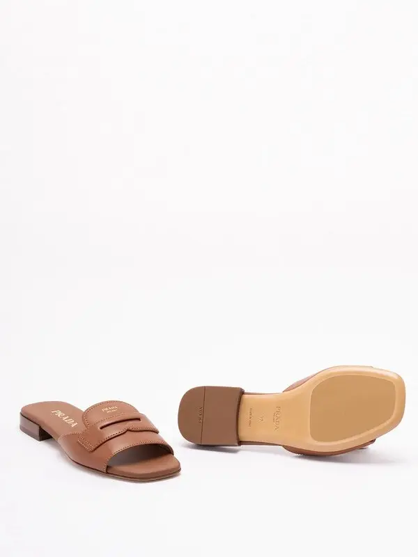 Prada Calfskin Leather Slides