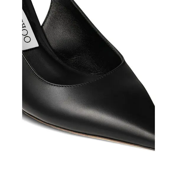 JIMMY CHOO Pointed Toe Slingback Stiletto Heels - Black