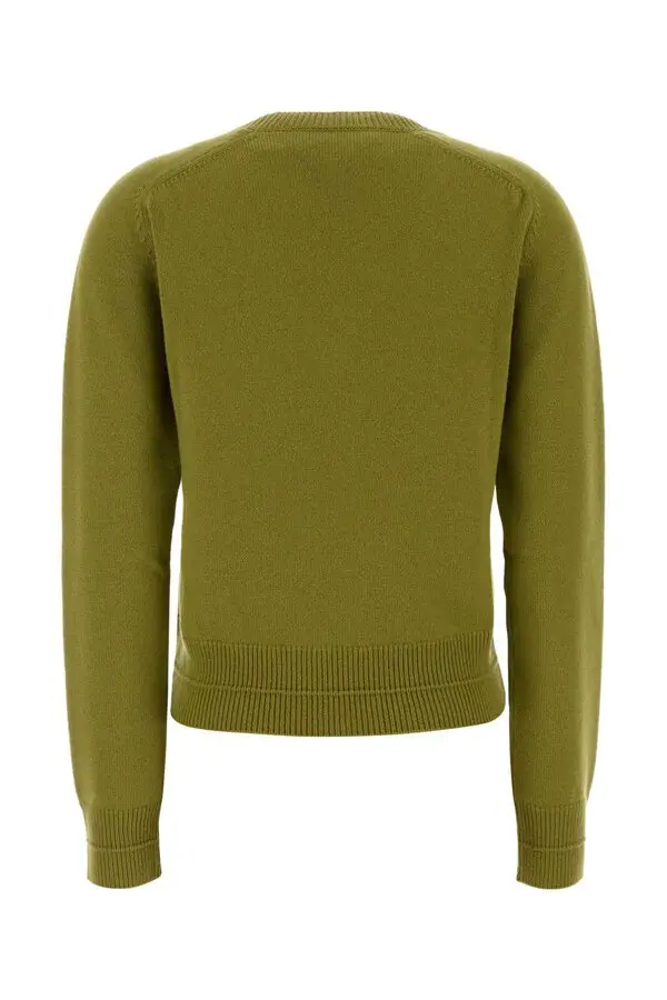 Gucci Pistachio Wool Blend Crew Neck Sweater