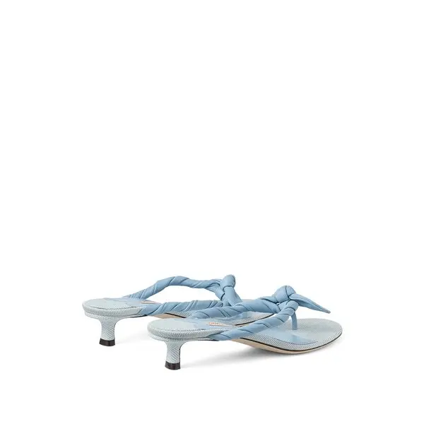 JIMMY CHOO Braided Knot Detail Sandals