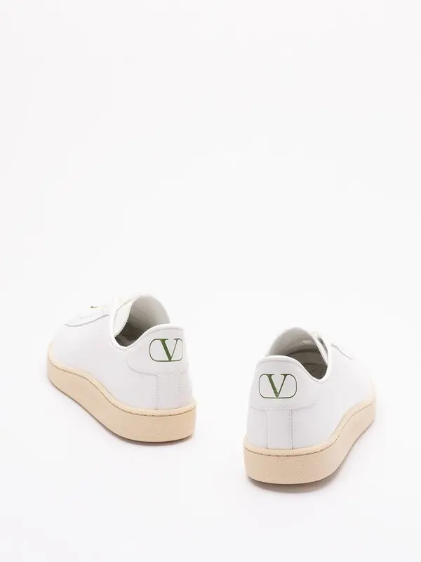 Valentino Garavani Calf Leather Lace-up Sneakers - Multicolor