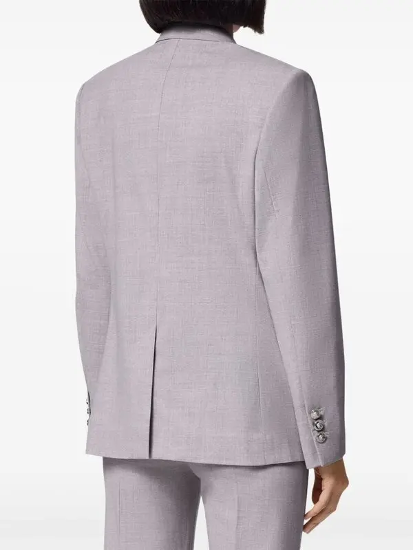 Versace Tailored Double-breasted Jacket In Wool