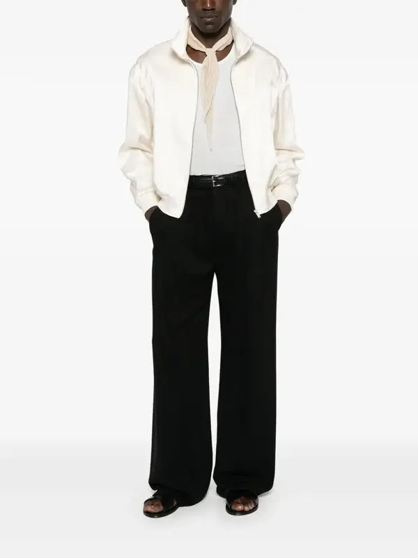 Saint Laurent Full Zip Stand Collar Sweatshirt