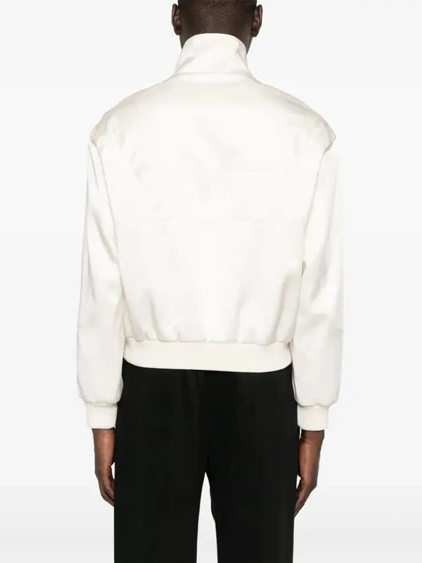 Saint Laurent Full Zip Stand Collar Sweatshirt