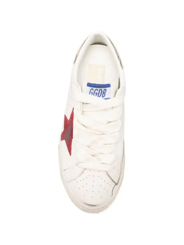 GOLDEN GOOSE Super-star Leather Sneakers With Star Detail - Multicolor