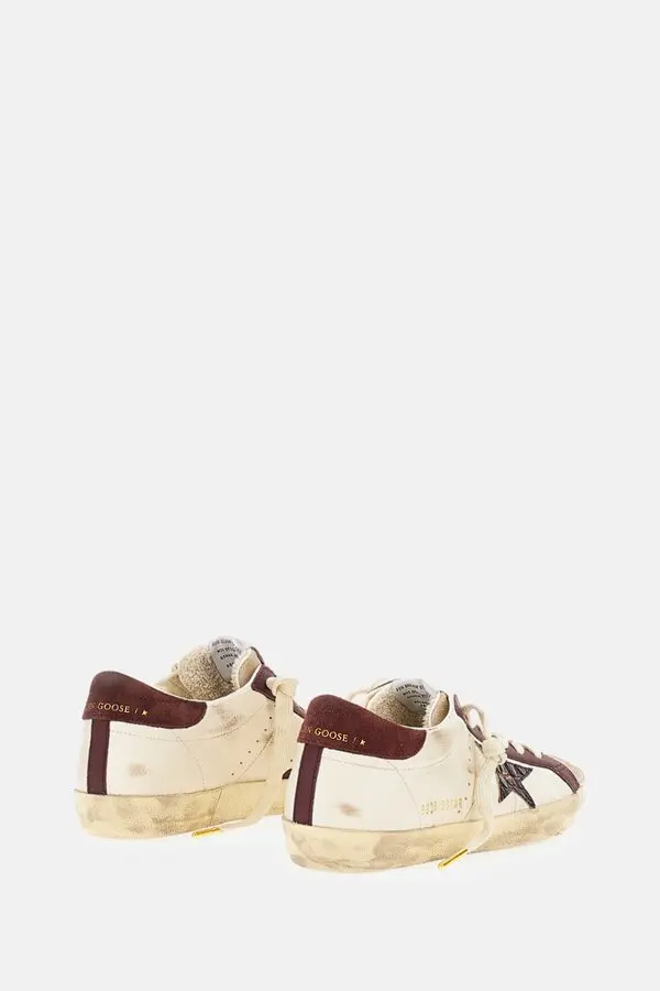GOLDEN GOOSE Super-star Leather Sneakers With Star Detail