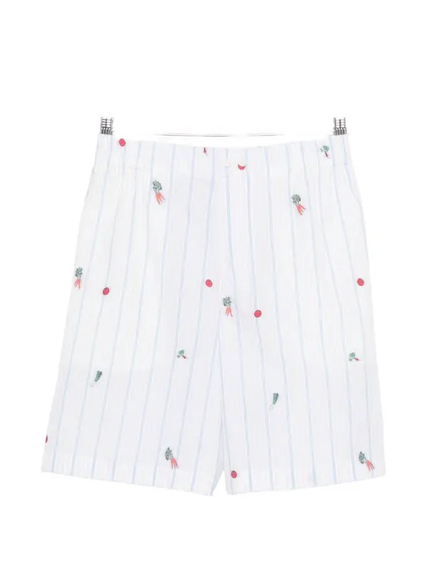 Jacquemus Le Short Calecon Striped Embroidered Shorts - Multicolor