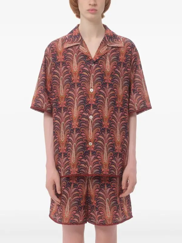 Valentino Garavani Voyage Imaginaire` Bowling Shirt - Multicolor