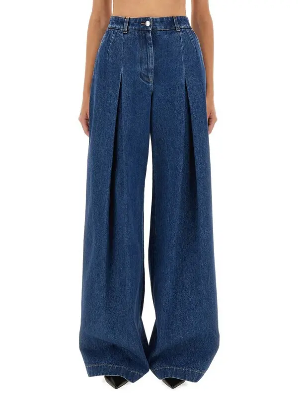 Dolce & Gabbana Wide Leg Denim Pants