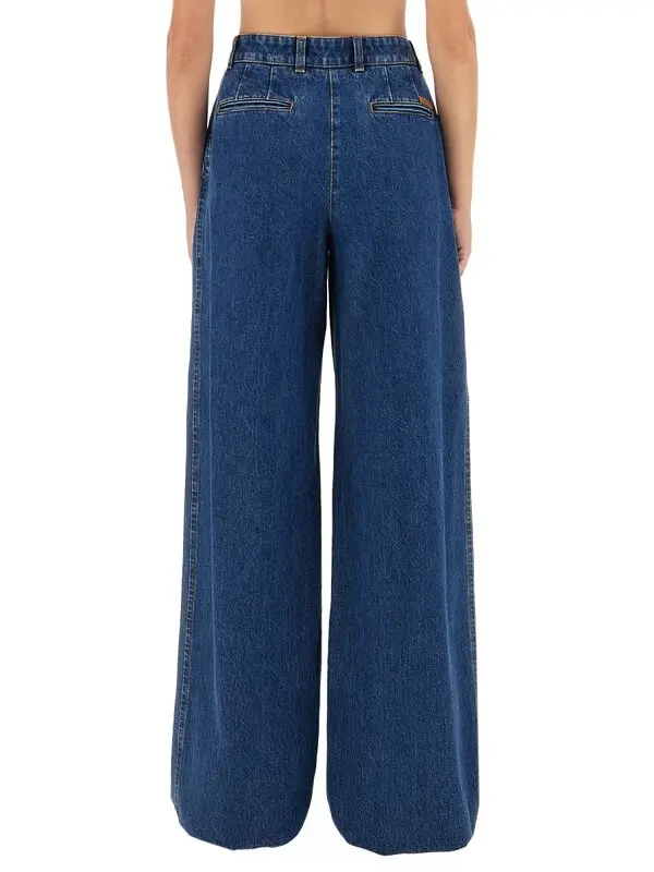 Dolce & Gabbana Wide Leg Denim Pants