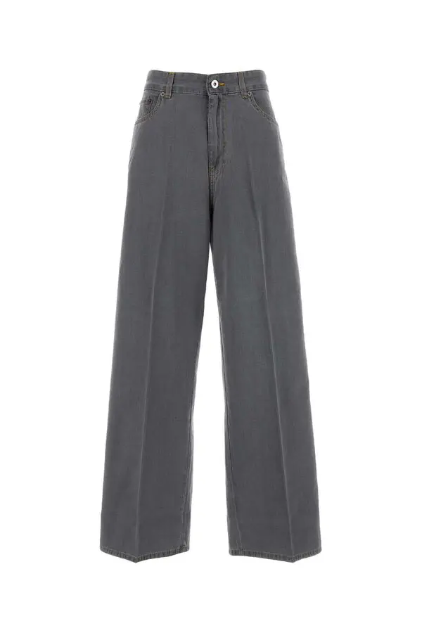 Miu Miu Grey Denim Jeans - Gray