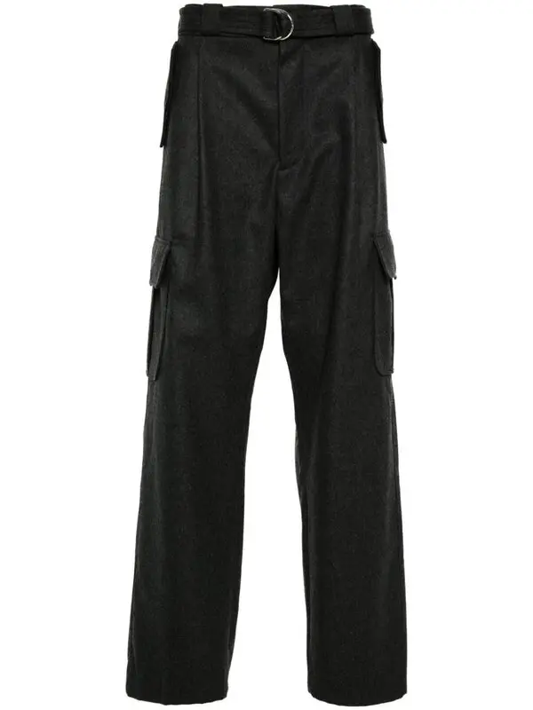 Prada Wool Flannel Cargo Pants