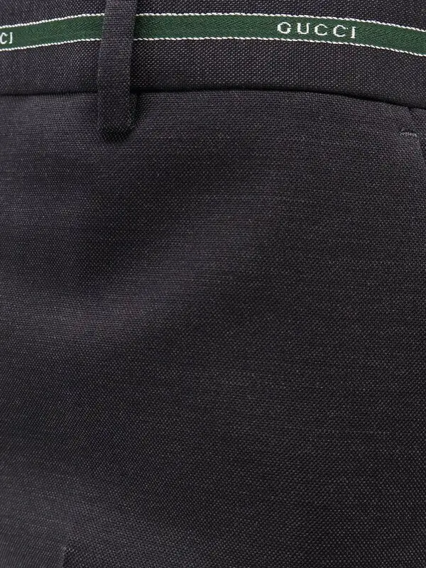 Gucci Wool Trousers With Detail - Multicolor