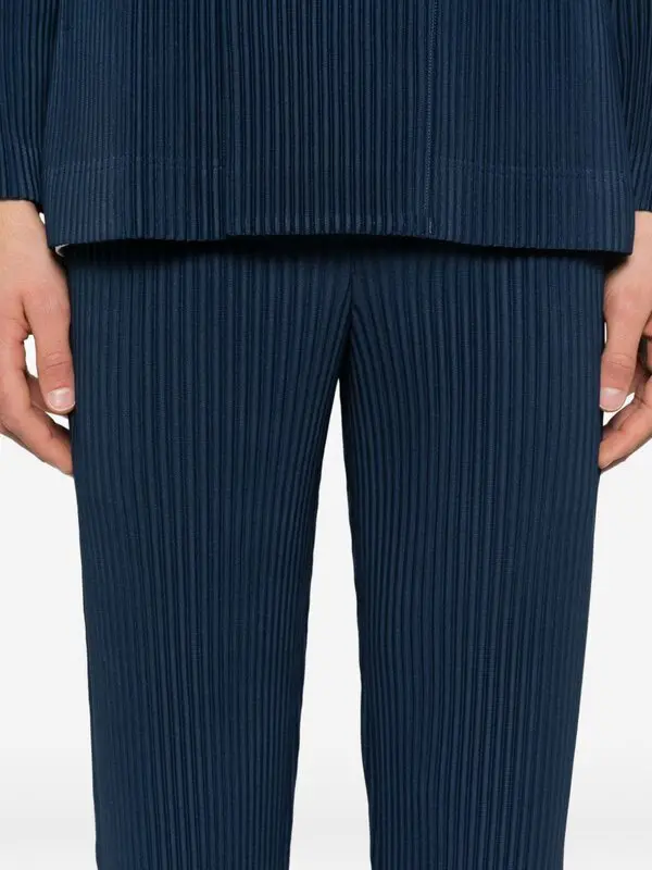 Issey Miyake Pleated Cropped Trousers - Multicolor