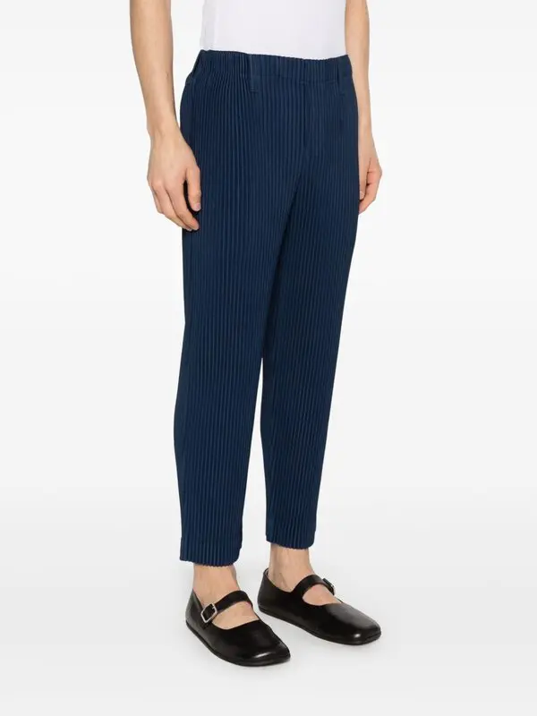 Issey Miyake Pleated Cropped Trousers - Multicolor