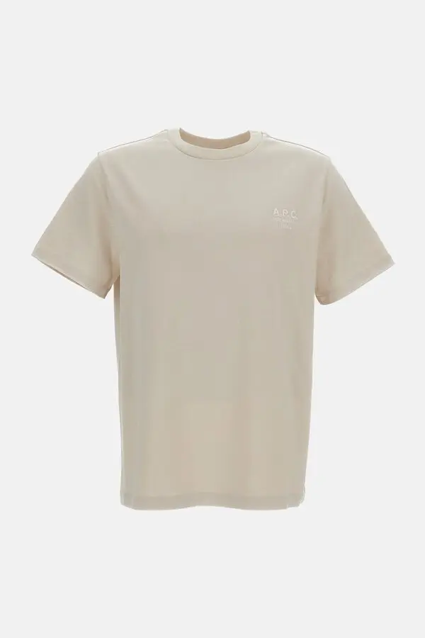 A.p.c. Short-sleeved T-shirt With Chest Logo - Multicolor