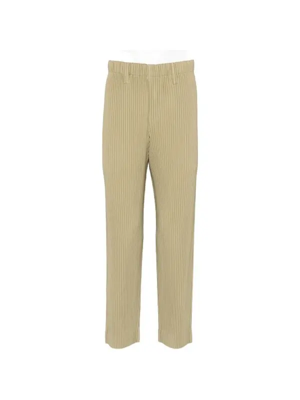 Issey Miyake Homme Plissé Pleated Straight Leg Trousers