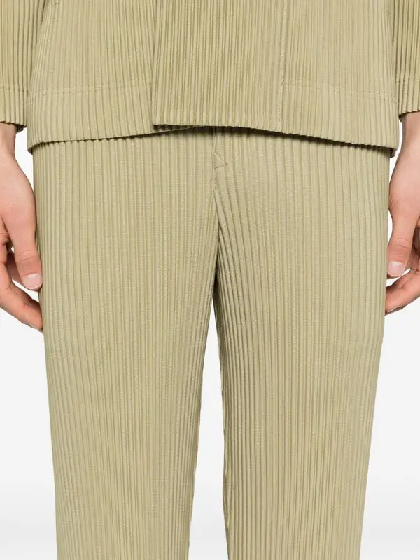 Issey Miyake Homme Plissé Pleated Straight Leg Trousers