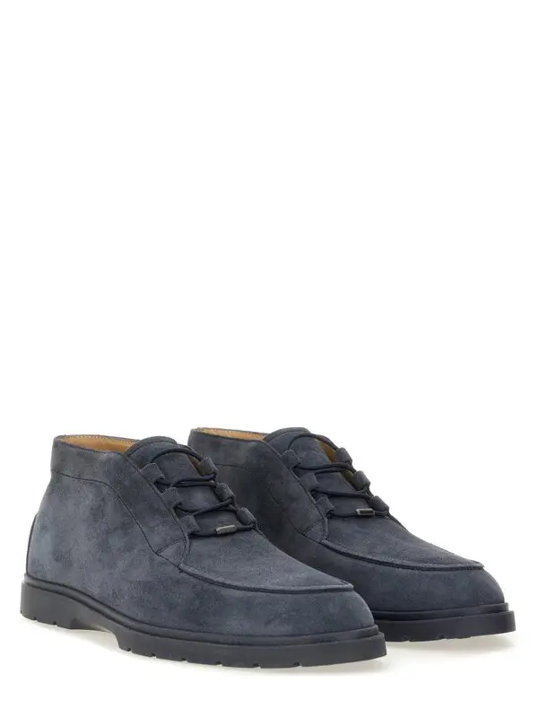 TOD'S Suede Lace-up Loafers