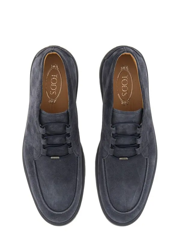 TOD'S Suede Lace-up Loafers