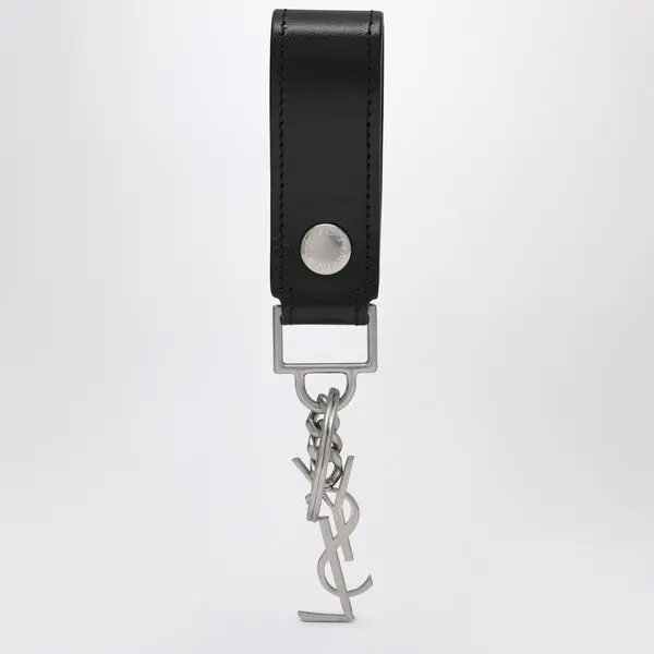 Saint Laurent Cassandre Leather Keychain