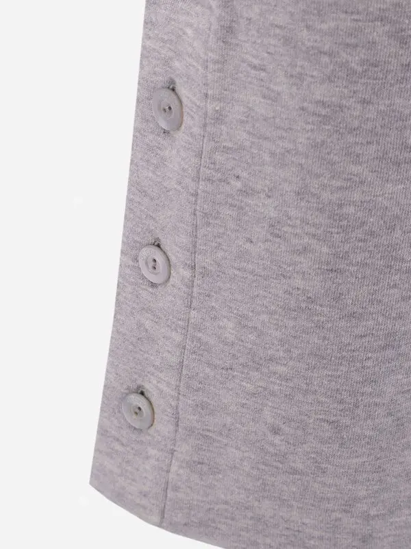 Gucci Cotton Blend Trousers With Web Detail