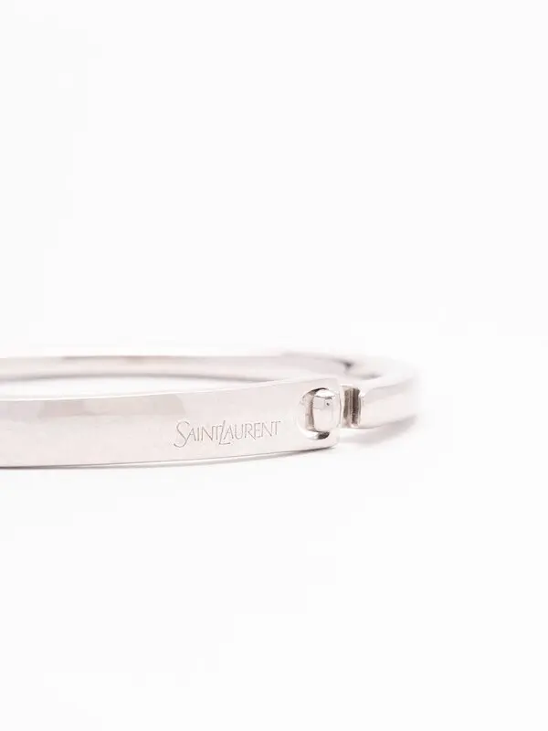Saint Laurent Jonc Plaque Bracelet