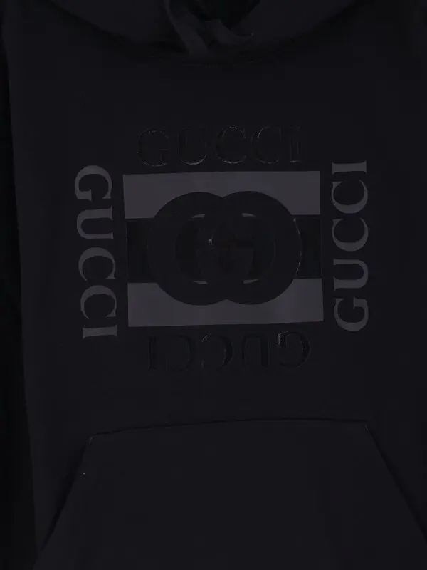 Gucci Cotton Sweatshirt With Gg Incrocio Print