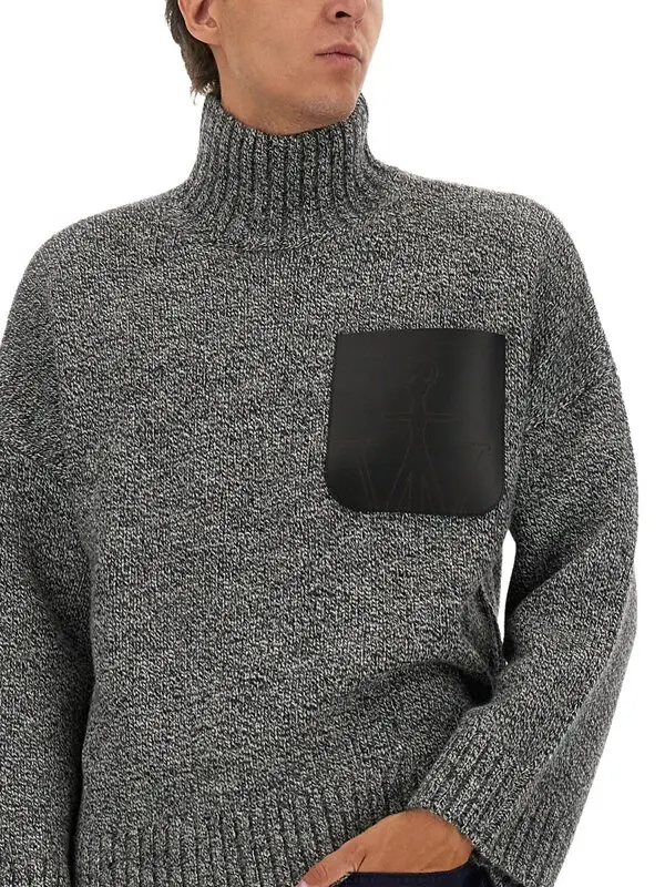 JW Anderson Turtleneck Pullover With Pocket Detail