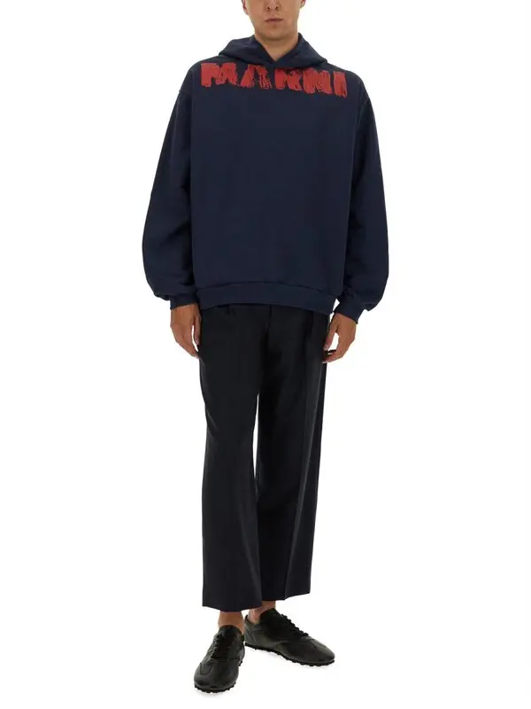 Marni Logo Print Hoodie