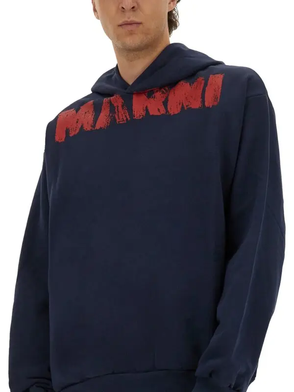 Marni Logo Print Hoodie
