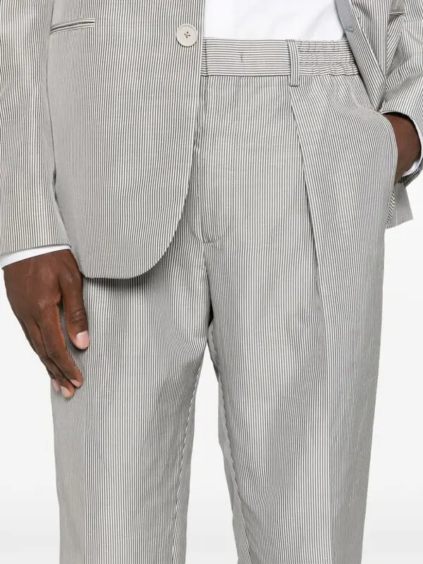Fendi Striped Tailored Viscose Pants
