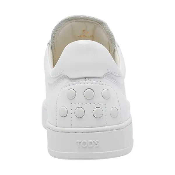 TOD'S Leather Lace-up Sneakers - White